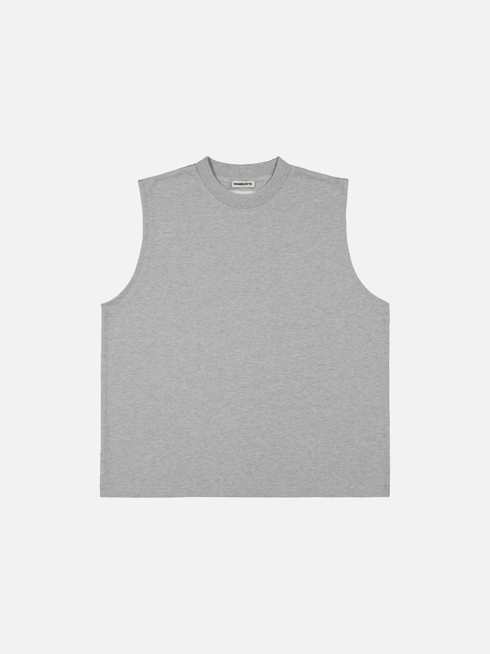 MUSCLE TEE - GREY MELANGE