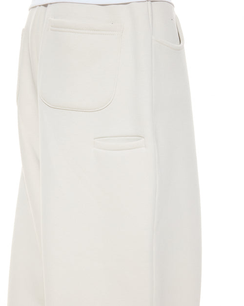 COZY STRAIGHT LEG SWEATS - CHALK