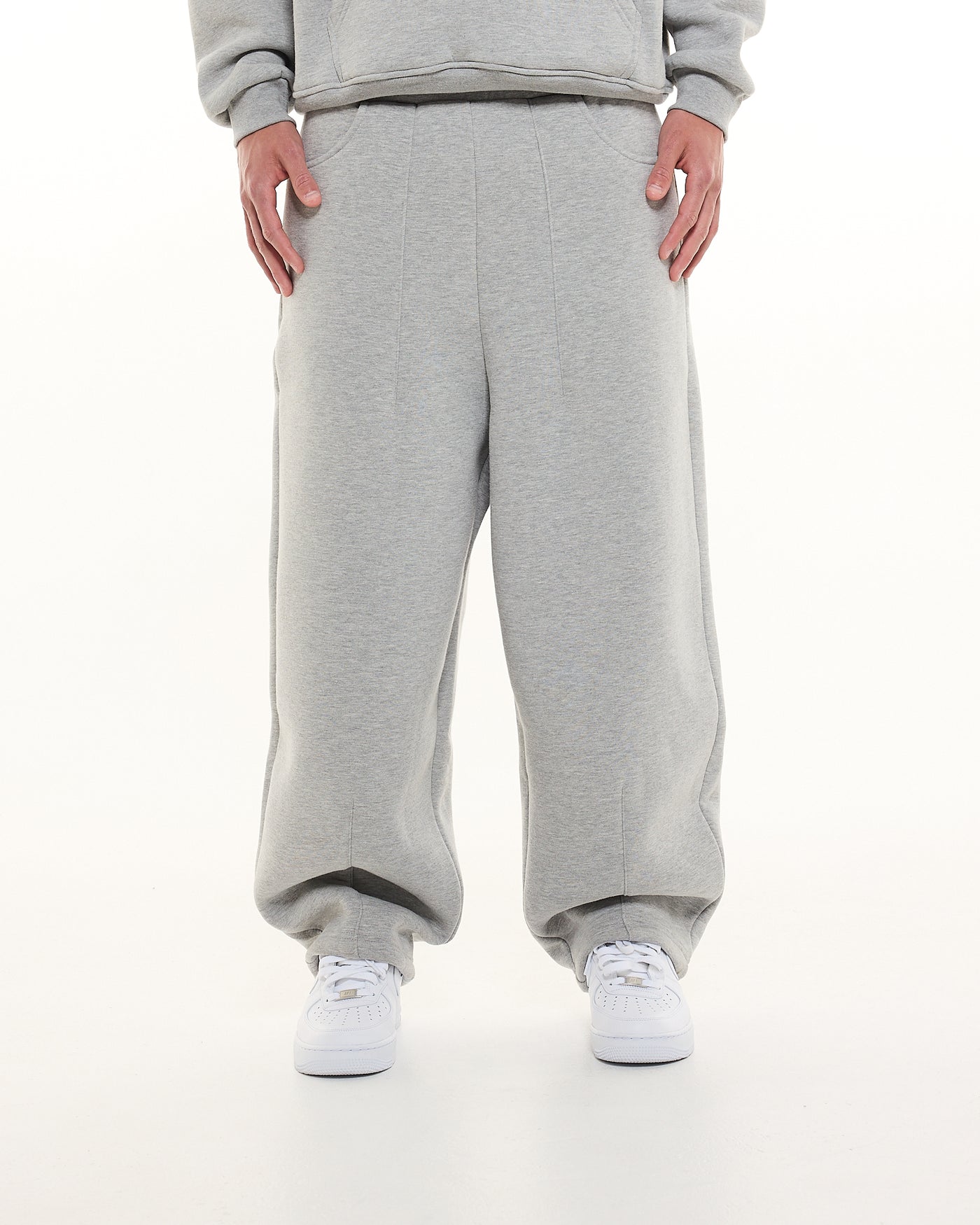 COZY STRAIGHT LEG SWEATS - GREY