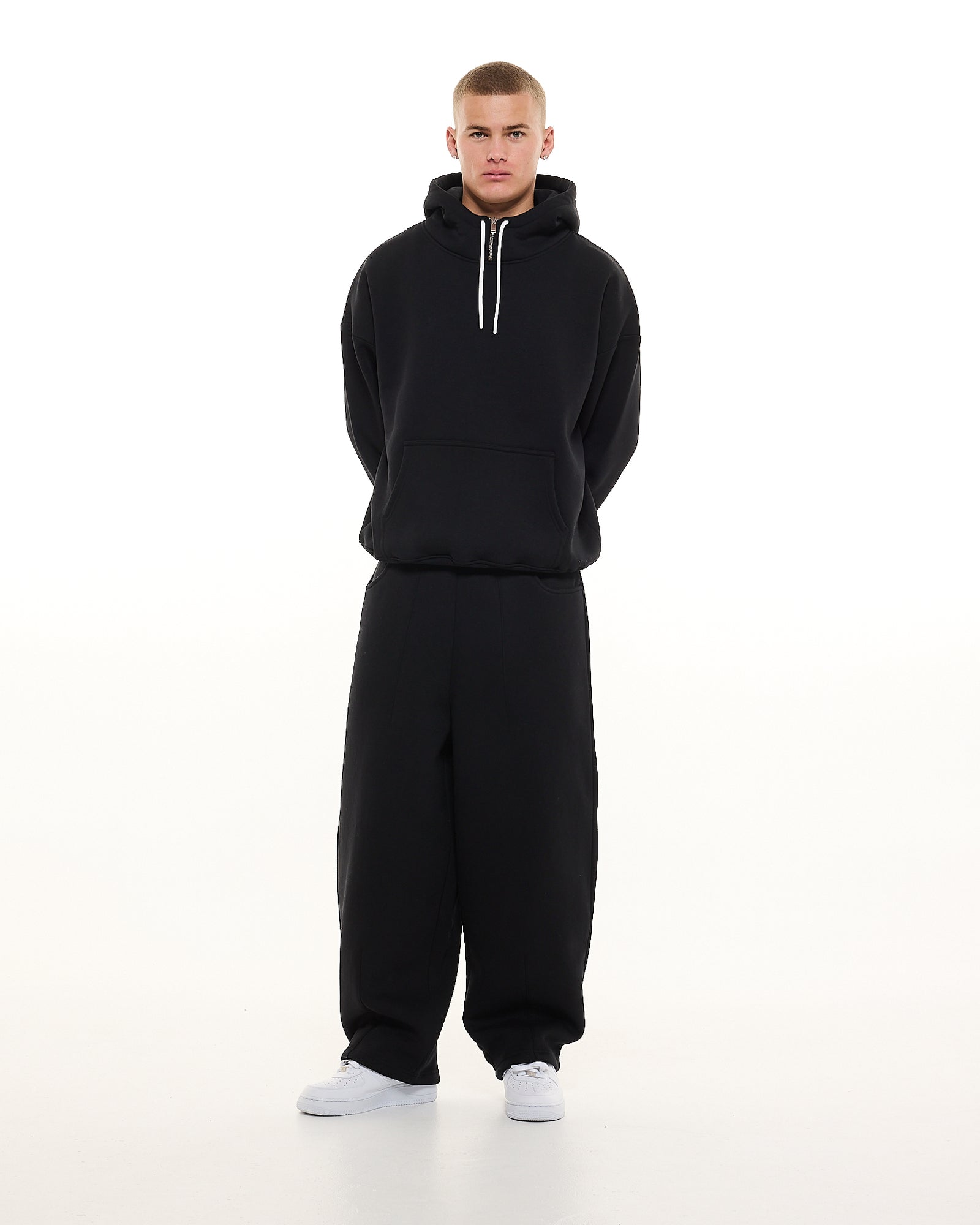 Cozy Tech Black Hoodie | Sweats Collective