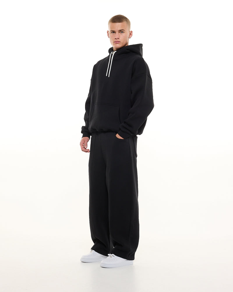 Cozy Tech Black Hoodie | Sweats Collective