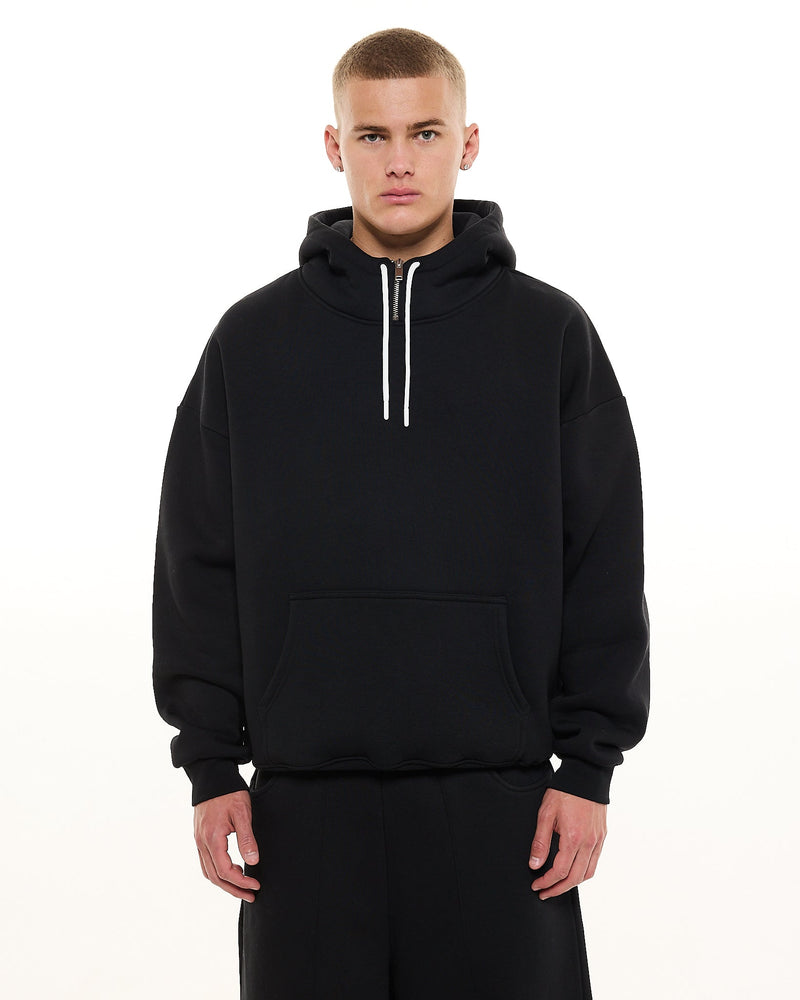 Cozy Tech Black Hoodie | Sweats Collective