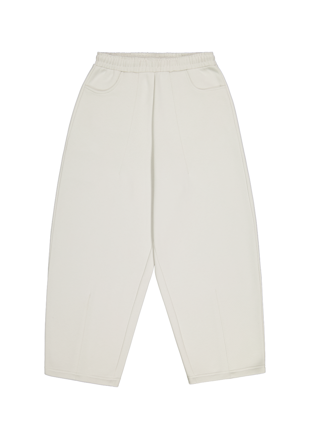 COZY STRAIGHT LEG SWEATS - CHALK