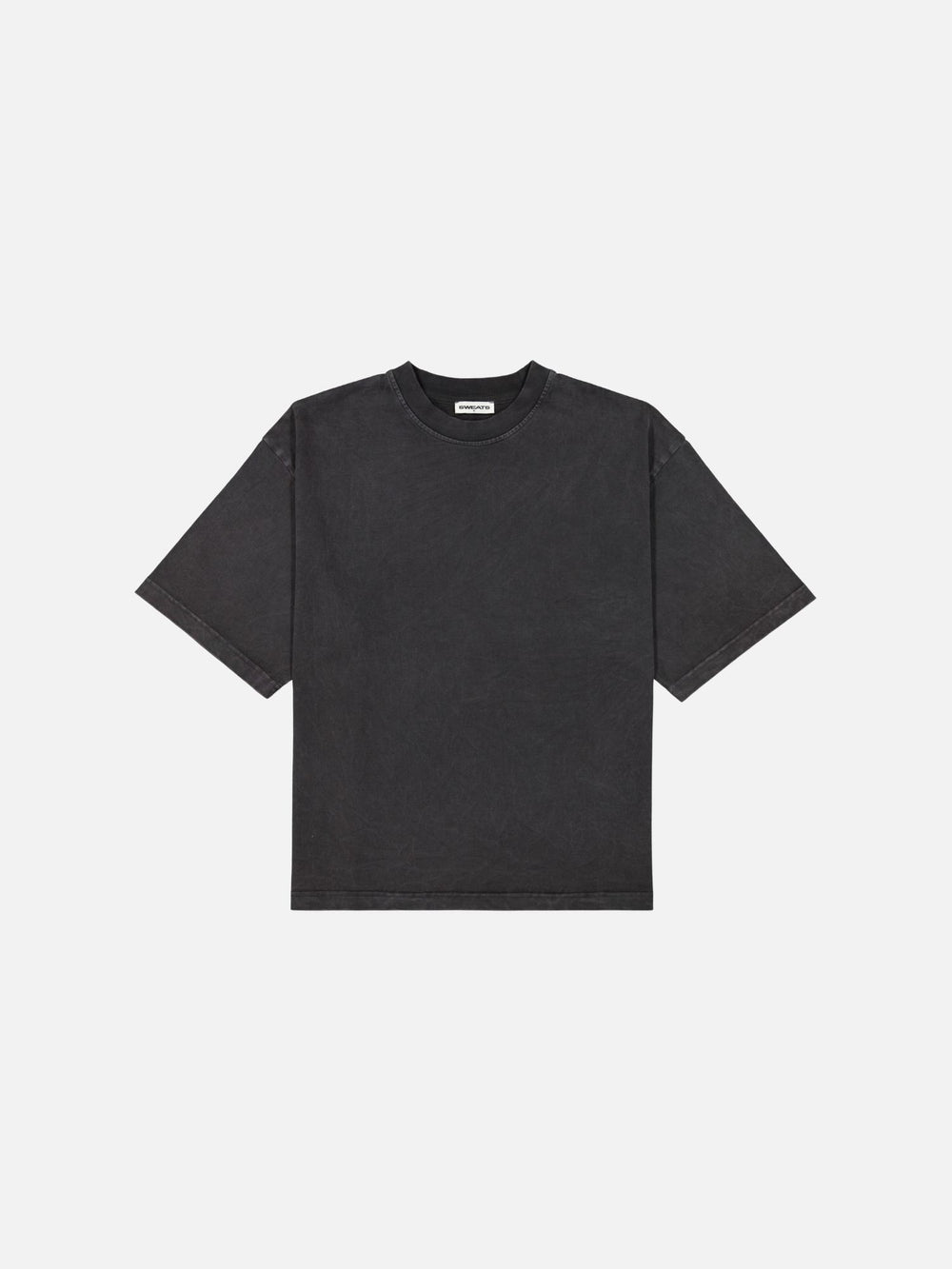 Signature Blank Washed Black T-Shirt | Sweats Collective